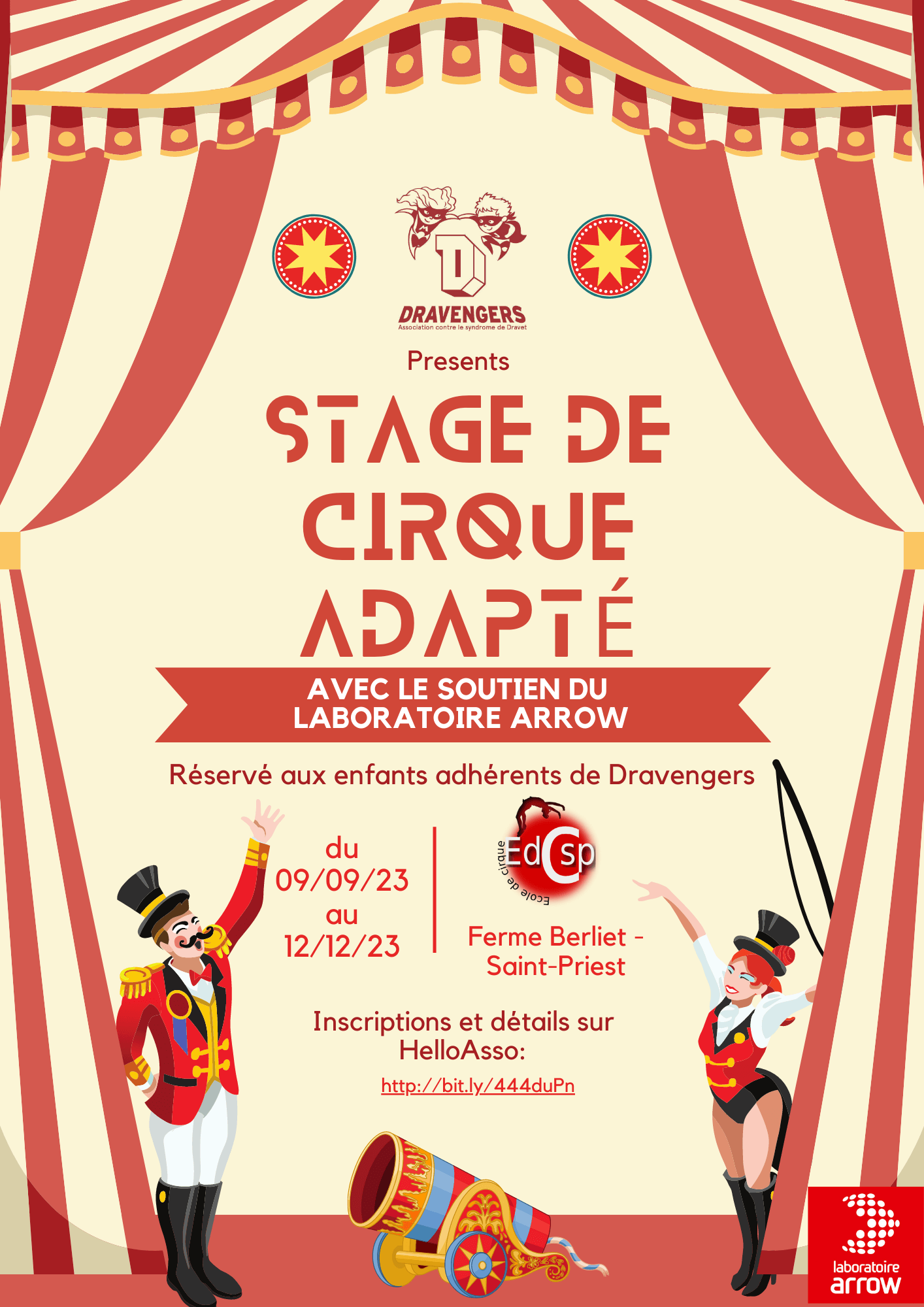 Stage de cirque adapté ARROW